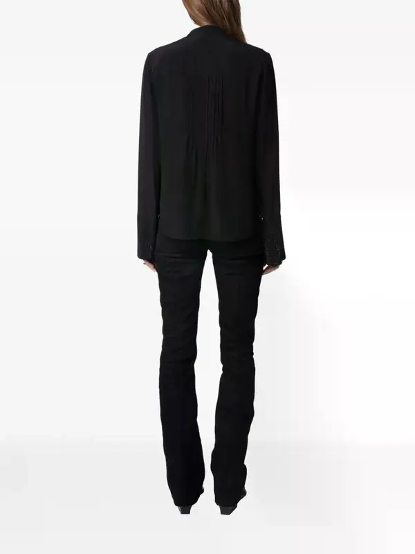 Zadig&Voltaire Taika Blouse With Tie Detail And Split Cuffs