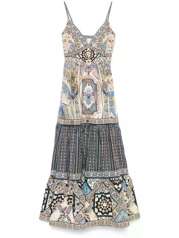 Camilla Make Me Your Mosaic Maxi Dress - Neutrals