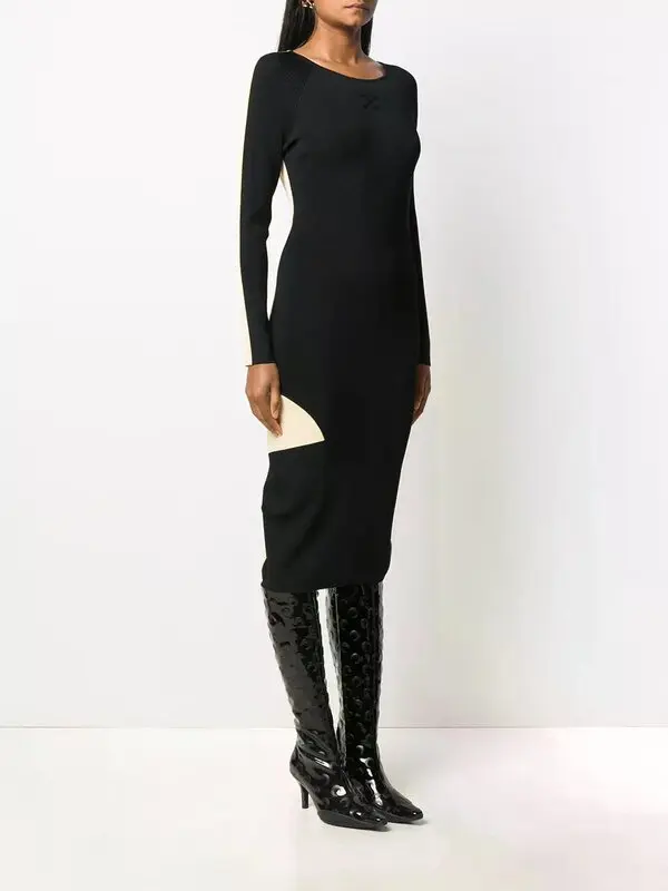 Off-White Ribbed-knit Dress
