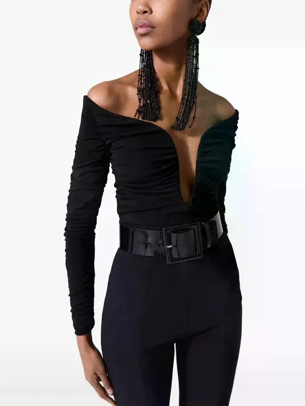 Carolina Herrera Ruched Off-shoulder Top
