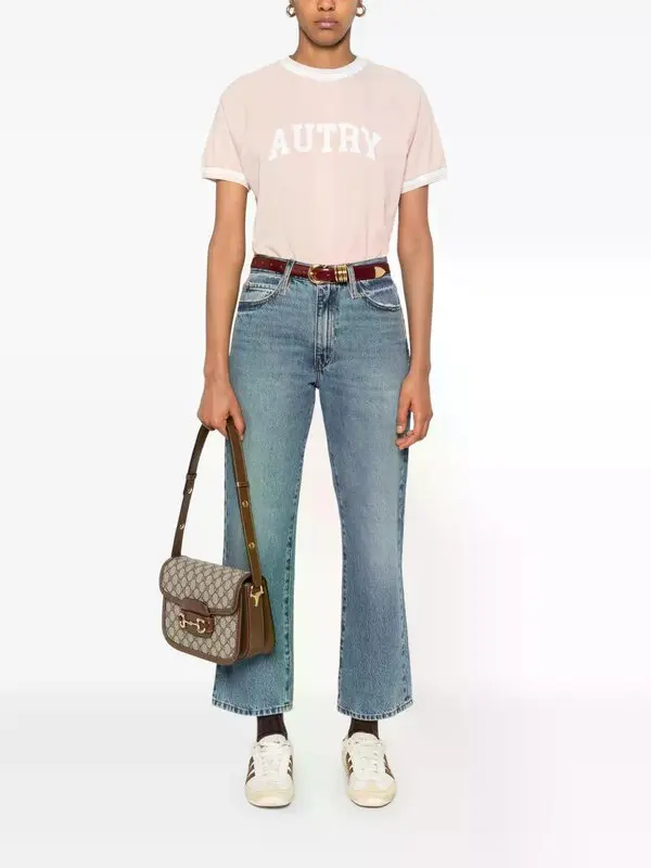 AUTRY Logo-print T-shirt - Pink