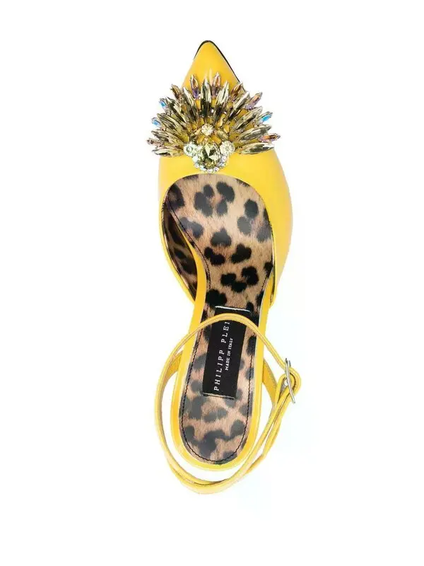 Philipp Plein Vernice 110mm Crystal-embellished Pumps