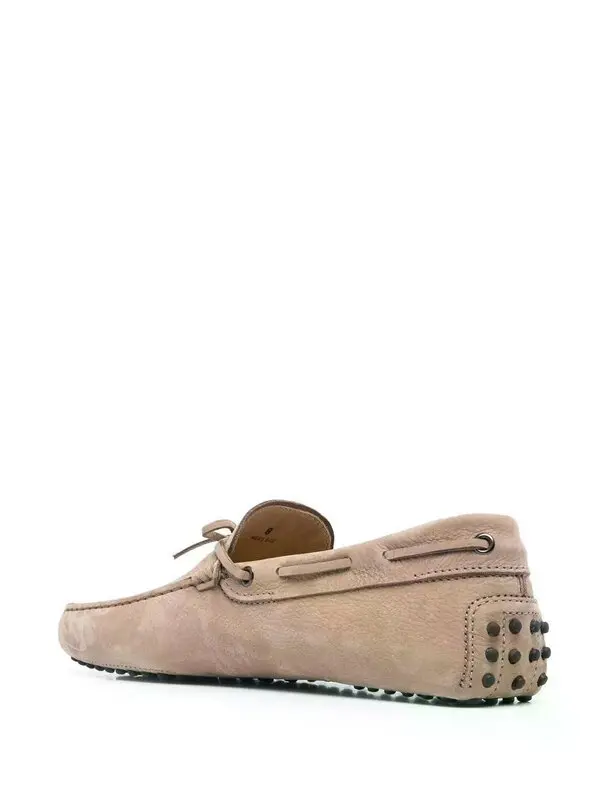 TOD'S Tie-fastening Suede Loafers - Neutrals