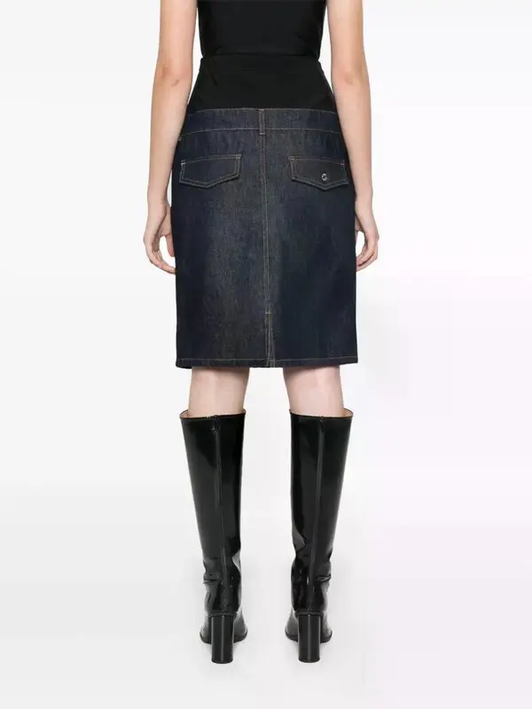 Coperni Hybrid Denim Midi Skirt