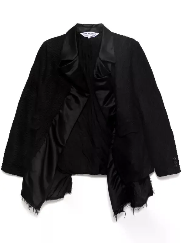 Comme Des Garçons Fringed-edge Blazer