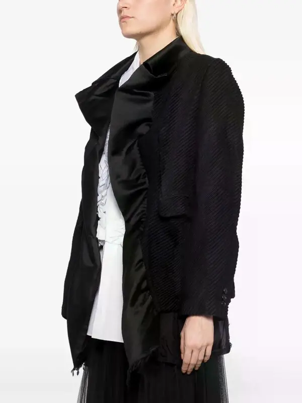 Comme Des Garçons Fringed-edge Blazer