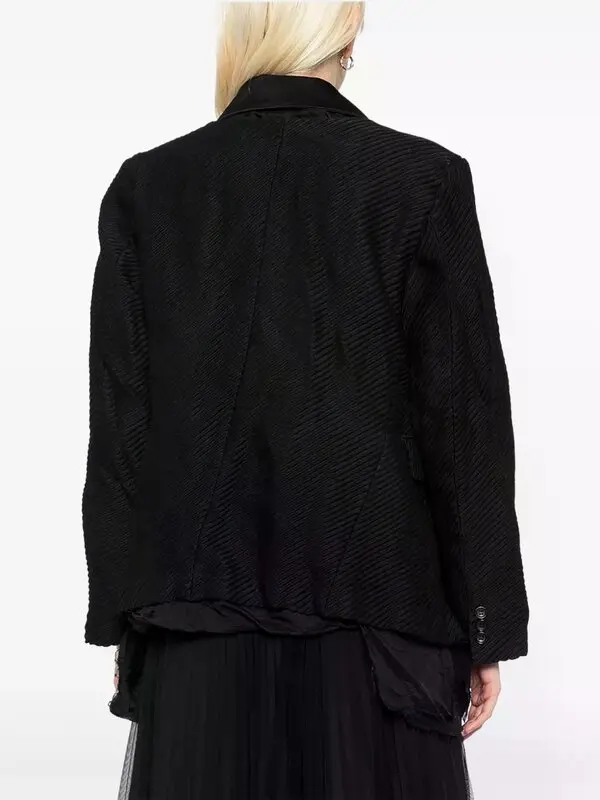 Comme Des Garçons Fringed-edge Blazer