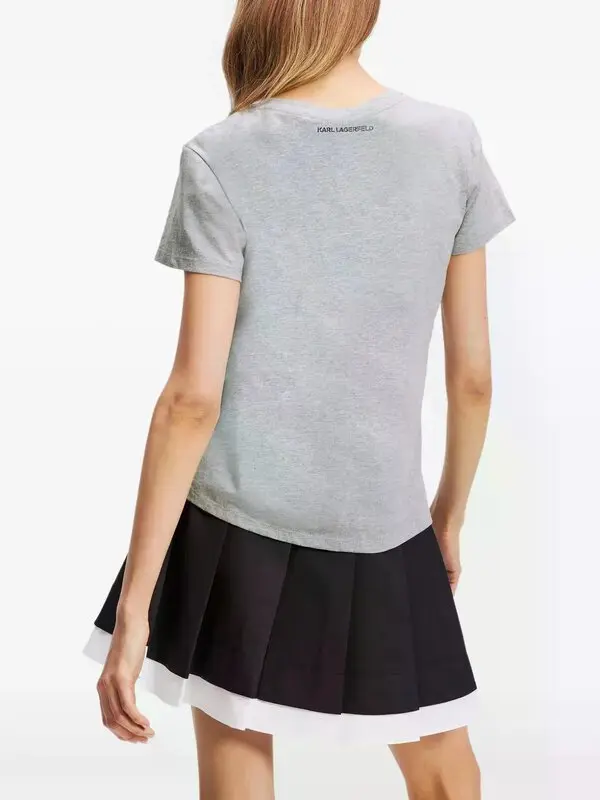 Karl Lagerfeld Ikon Choupette Rhinestone T-shirt