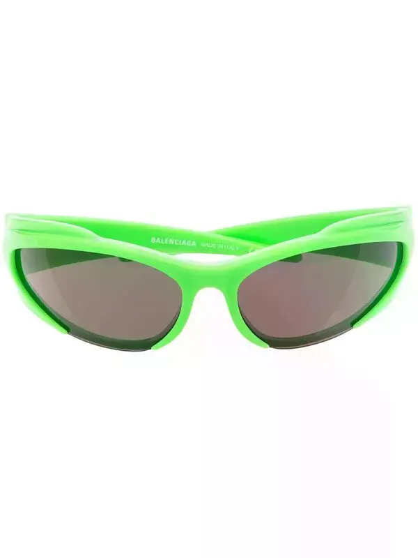 Balenciaga Oval Frame Sunglasses - Green
