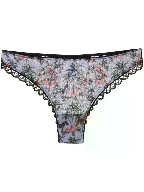 DOLCI FOLLIE Zebra Brazilian Briefs