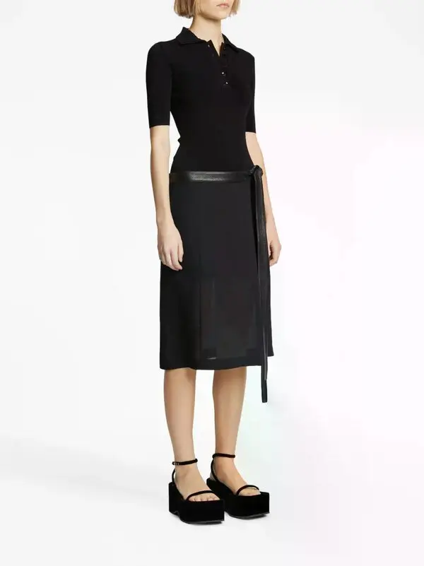 Proenza Schouler Knitted Polo Bodysuit