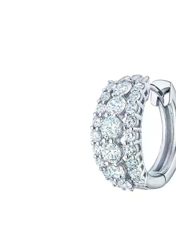 Kwiat 18kt White Gold Diamond Huggie Earrings