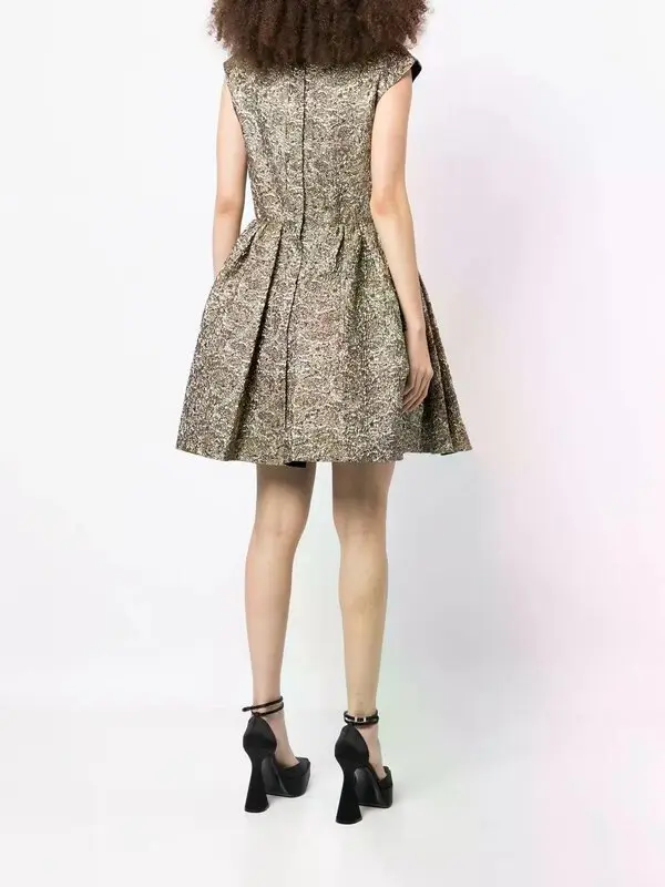 Dice Kayek Floral-jacquard Flared Dress