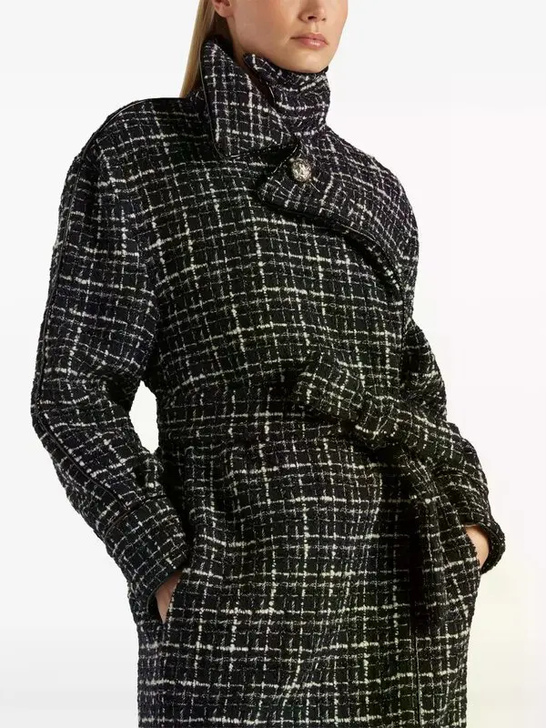 GENNY Double-breasted Tweed Coat