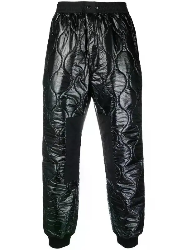 Junya Watanabe Quilted Straight-leg Trousers - Black