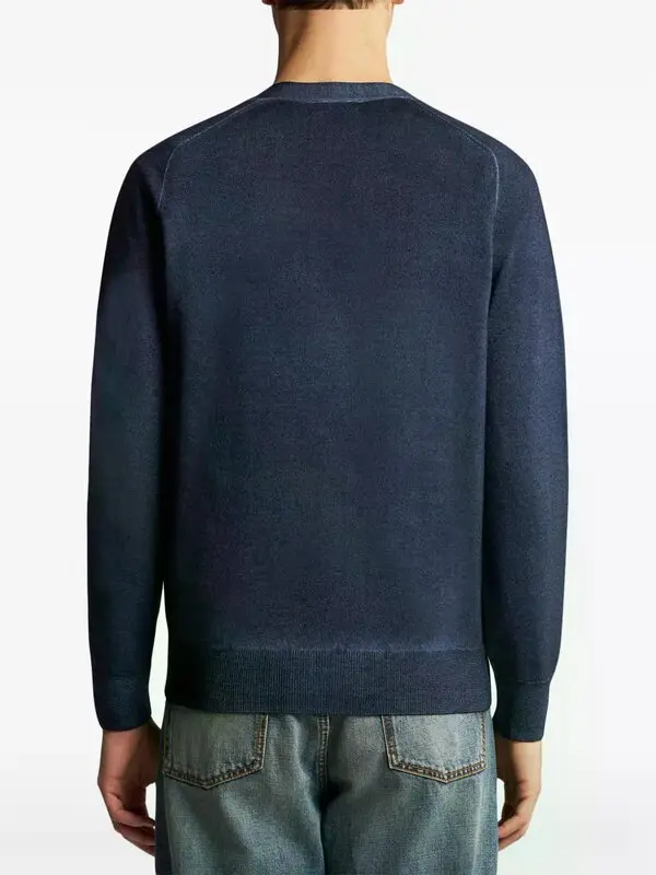 Etro Pegaso Embroidered Wool Cardigan