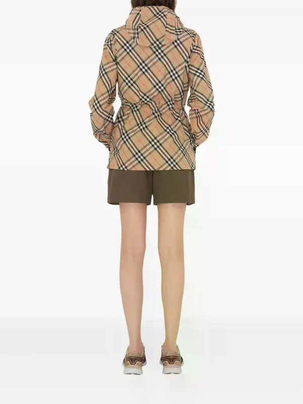 Burberry Check Lightweight Hooded Jacket