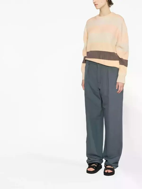JOSEPH Striped Ribbed-knit Jumper