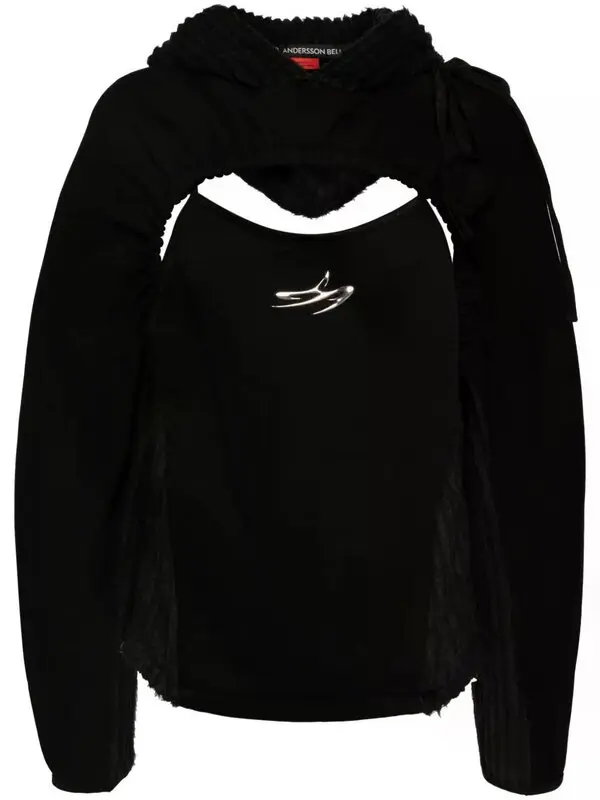 Andersson Bell Ottolinger X Car Printed Hoodie - Black