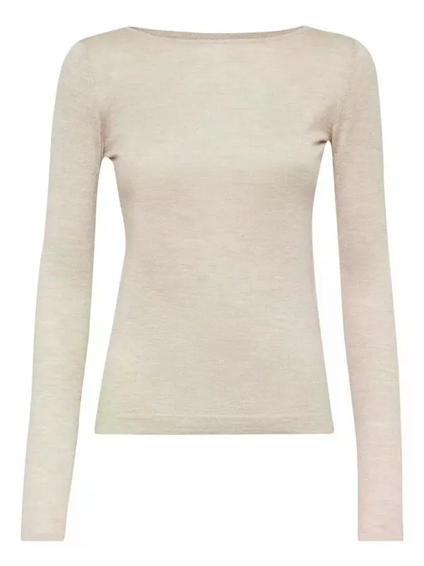 Brunello Cucinelli Cashmere-silk Blend Boat Neck Jumper