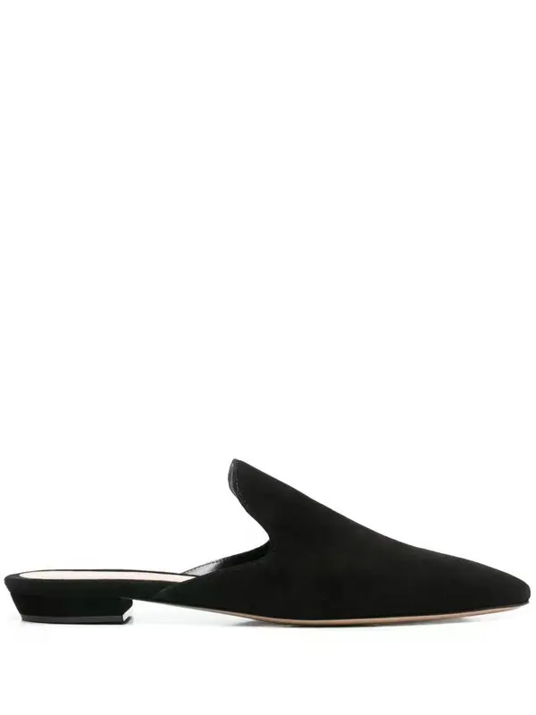 GIANVITO ROSSI Nubuck Mules