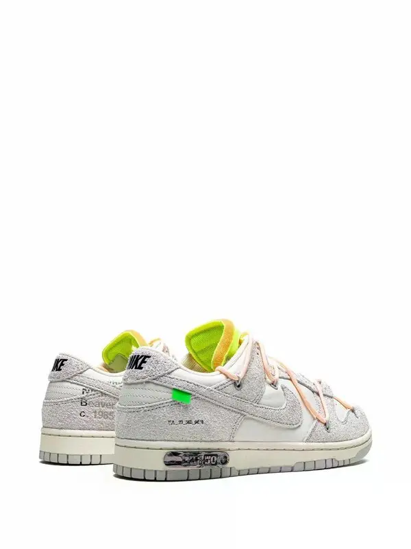 Nike X Off White Dunk Low Lot Sneakers - Neutrals