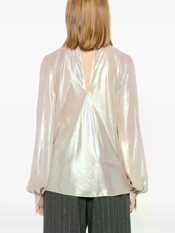 GENNY Draped Chiffon Top