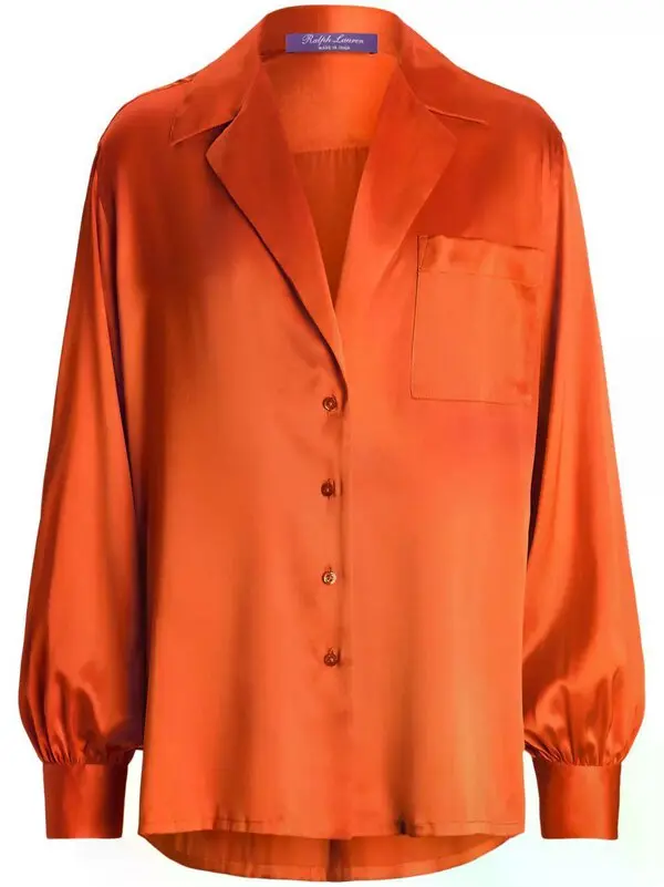 Ralph Lauren Stretch-silk Shirt - Orange