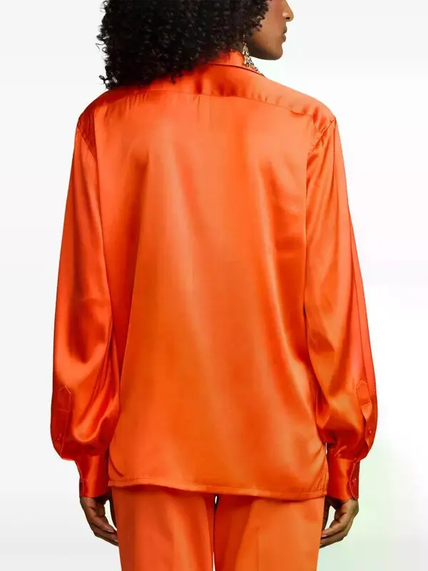 Ralph Lauren Stretch-silk Shirt - Orange