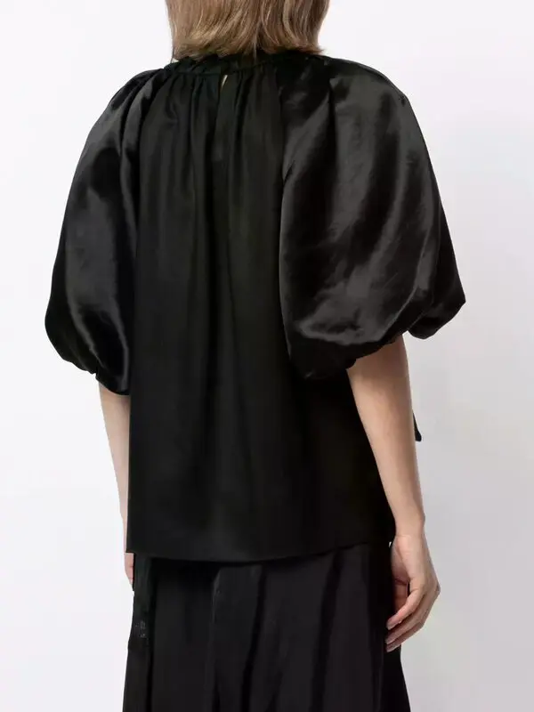 Goen.j Twisted Balloon Sleeve Top