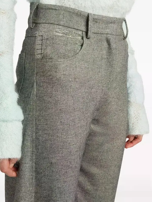 GENNY Mélange-effect Trousers