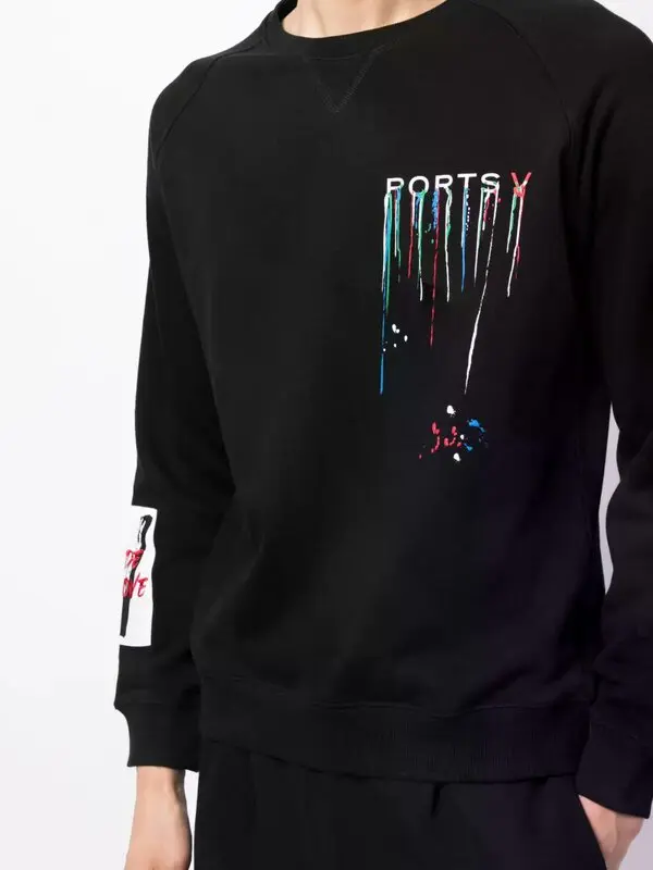PORTS V Logo Paint Splatter Sweatshirt