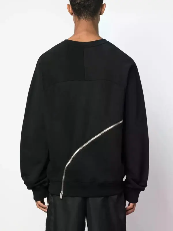 HELIOT EMIL Zip-detailed Cotton Jumper