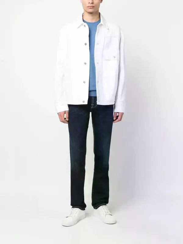 Fedeli Crew Neck Jumper - Blue