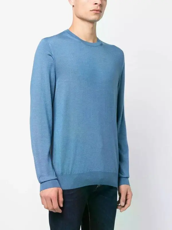 Fedeli Crew Neck Jumper - Blue