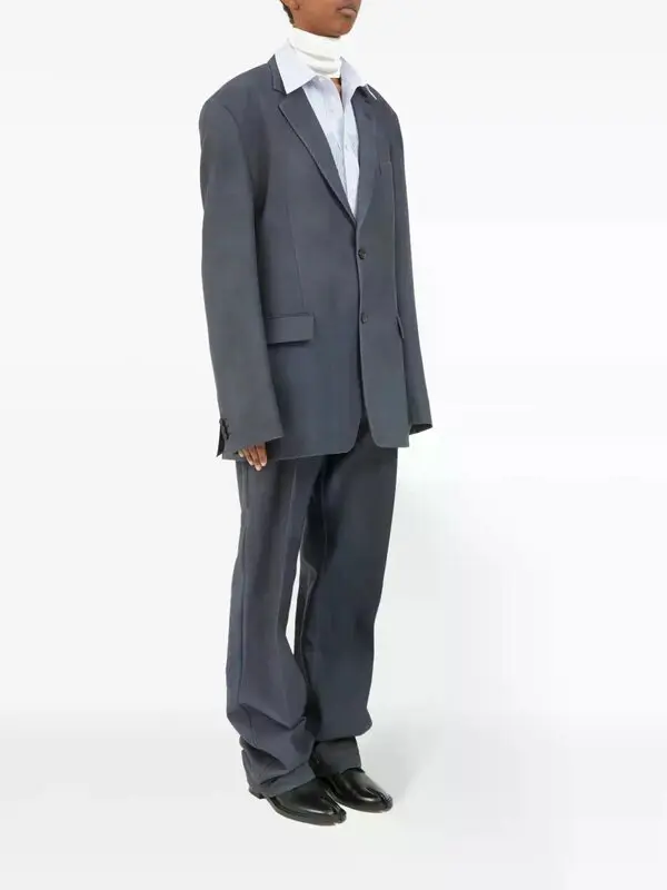 MAISON MARGIELA Four-stitch Single-breasted Blazer - Grey