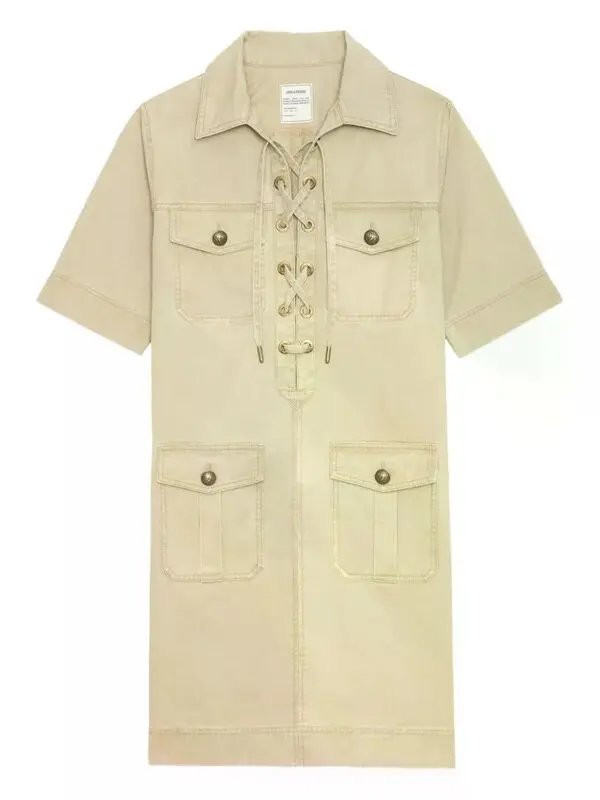 Zadig&Voltaire Record Shirt Dress - Neutrals