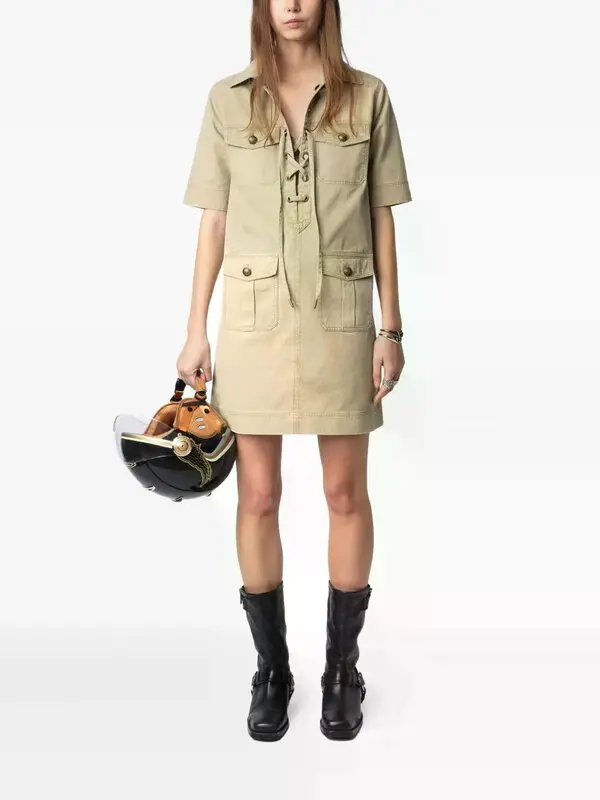 Zadig&Voltaire Record Shirt Dress - Neutrals