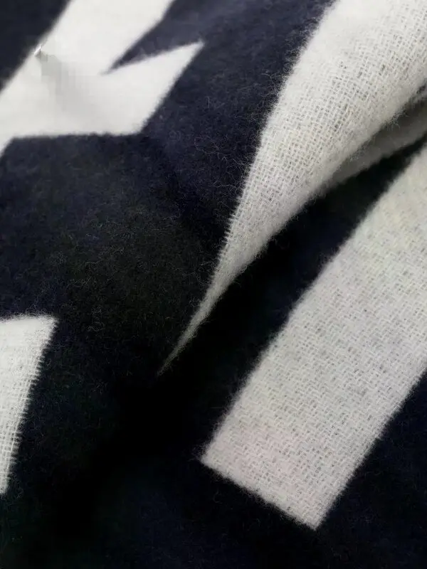 Jacquemus Logo-intarsia Scarf - Blue