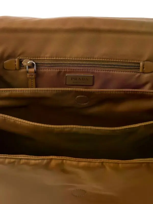 Prada Medium Traveller Shoulder Bag - Brown