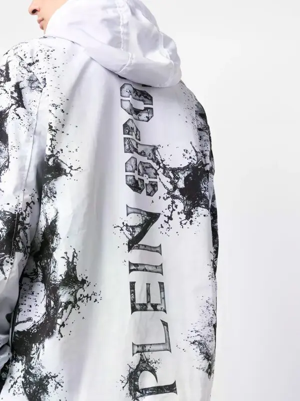 PLEIN SPORT Splash Print Hooded Jacket
