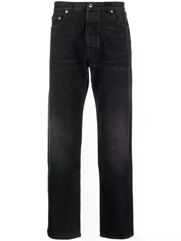 Off-White Tapered Leg Jeans With Signature Arrows Motif