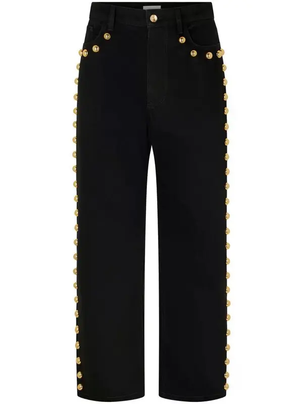 Rabanne Embellished Wide-leg Jeans