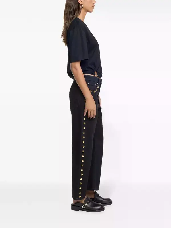 Rabanne Embellished Wide-leg Jeans
