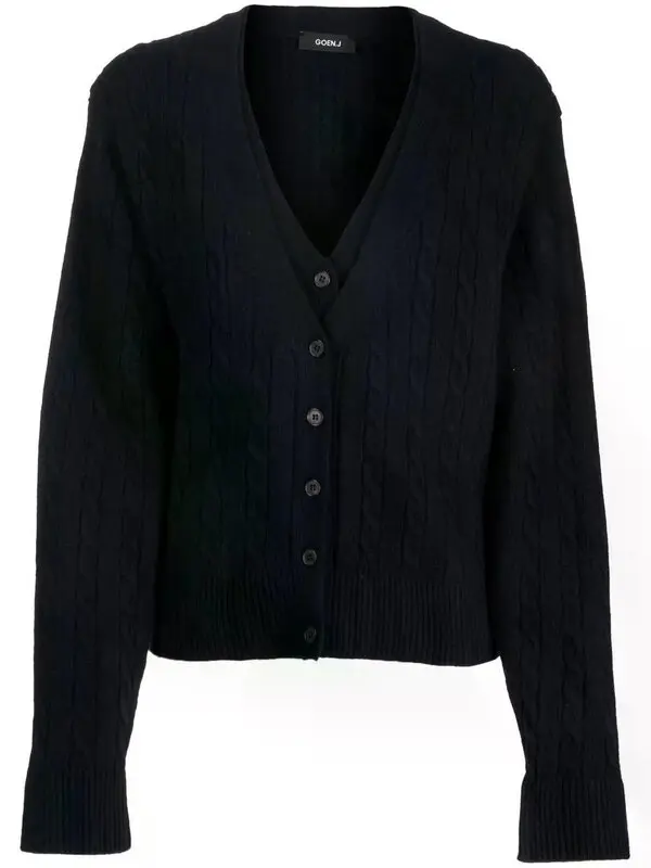 Goen.j Double-layered V-neck Cardigan