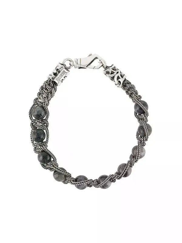 Emanuele Bicocchi Beaded Braided-chain Bracelet