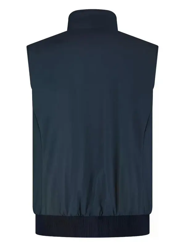 DORIANI CASHMERE High-neck Gilet - Blue