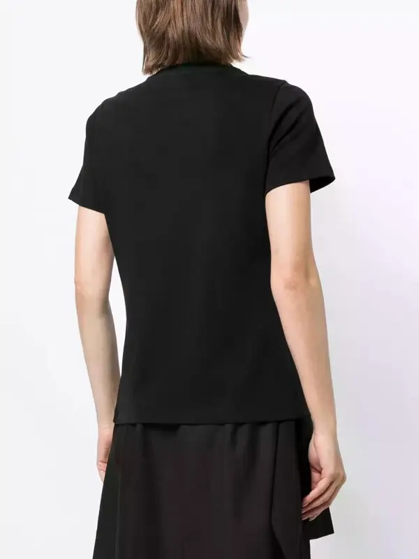 Goen.j Cotton Logo Print T-shirt - Black