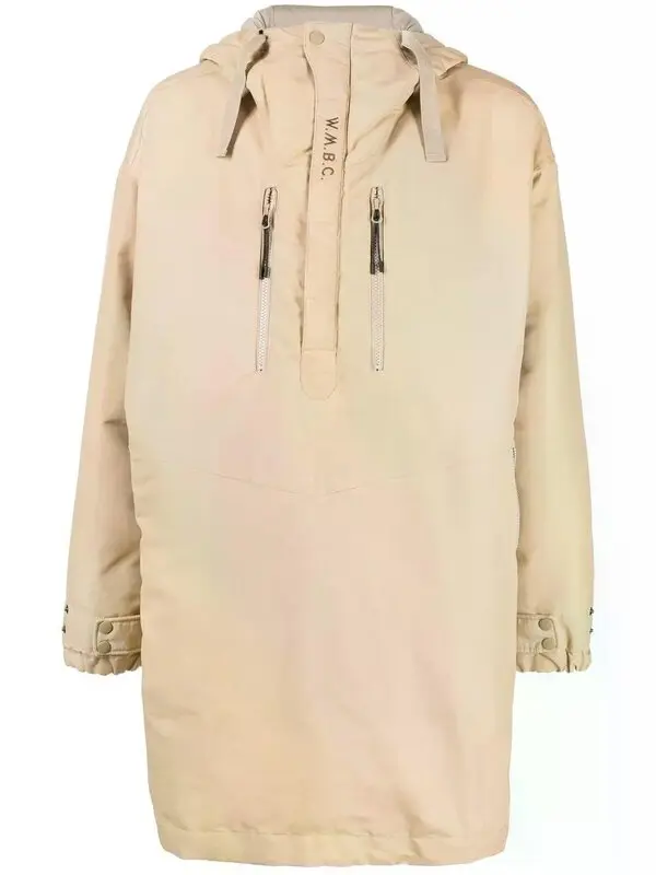 WHITE MOUNTAINEERING Zip-up Padded Coat - Brown