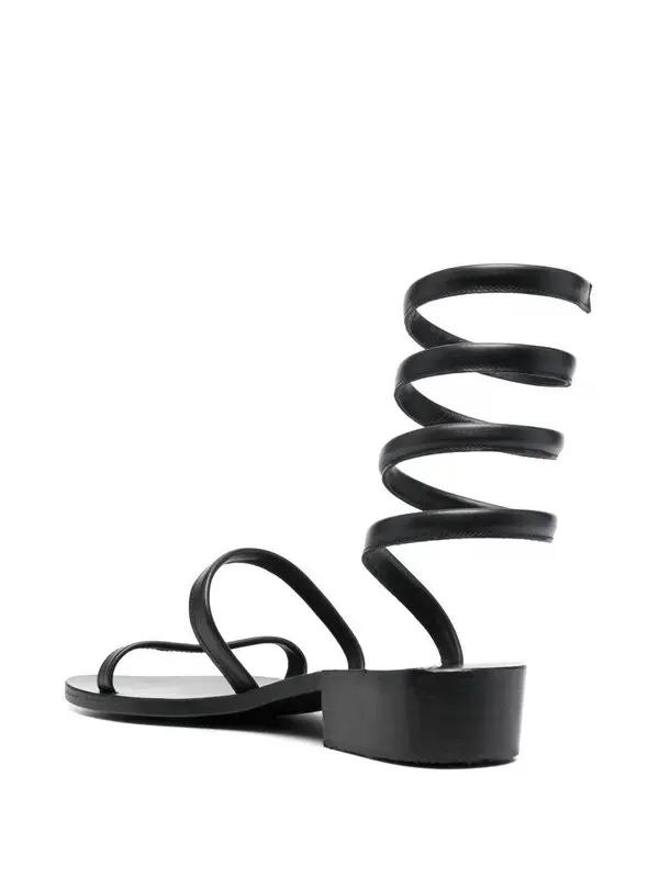 ANCIENT GREEK SANDALS Ohia Leather Sandals - Black